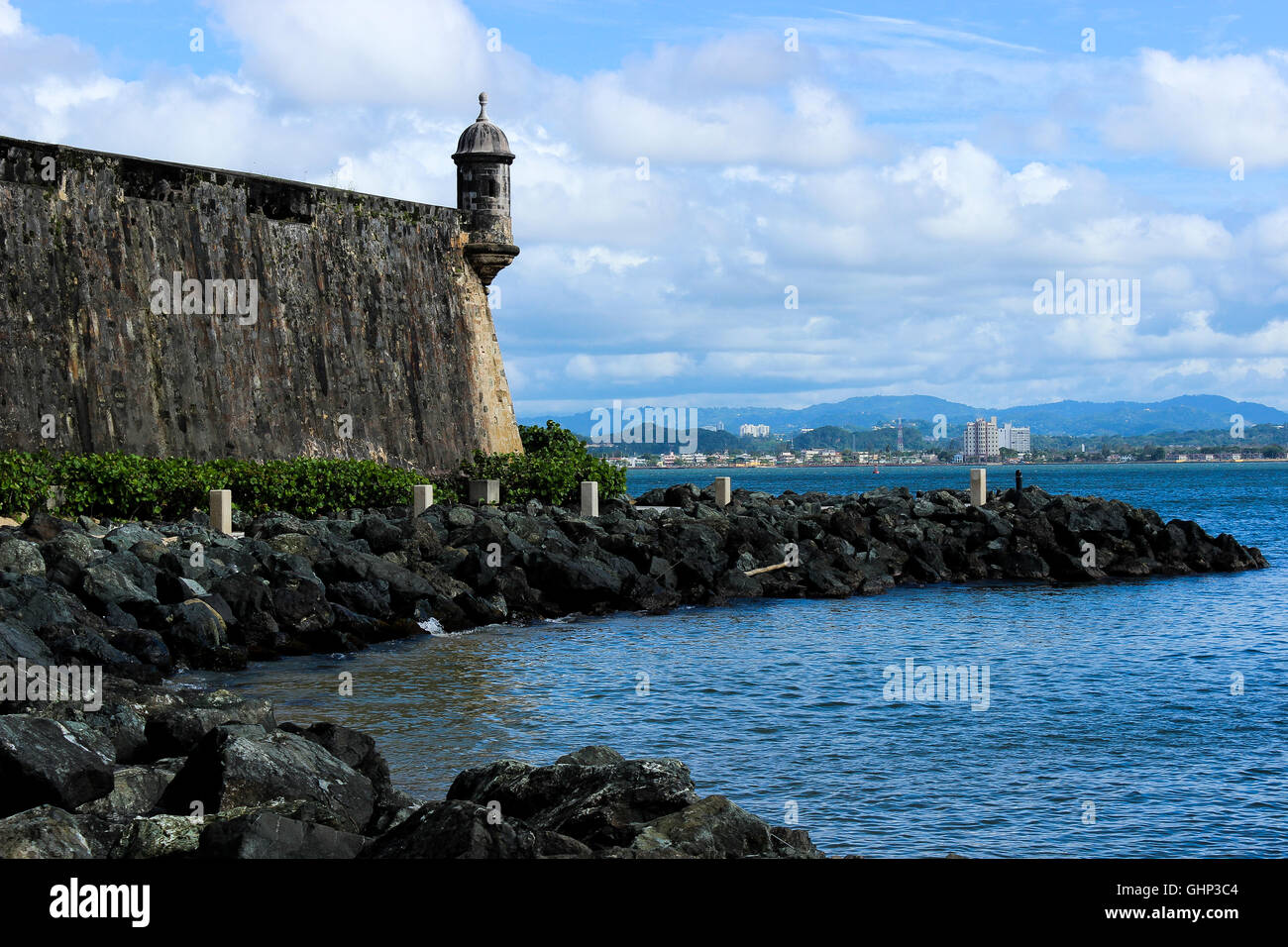 Sentry Lookout Posts on Fortress Walls in Old San Juan Puerto Rico ...