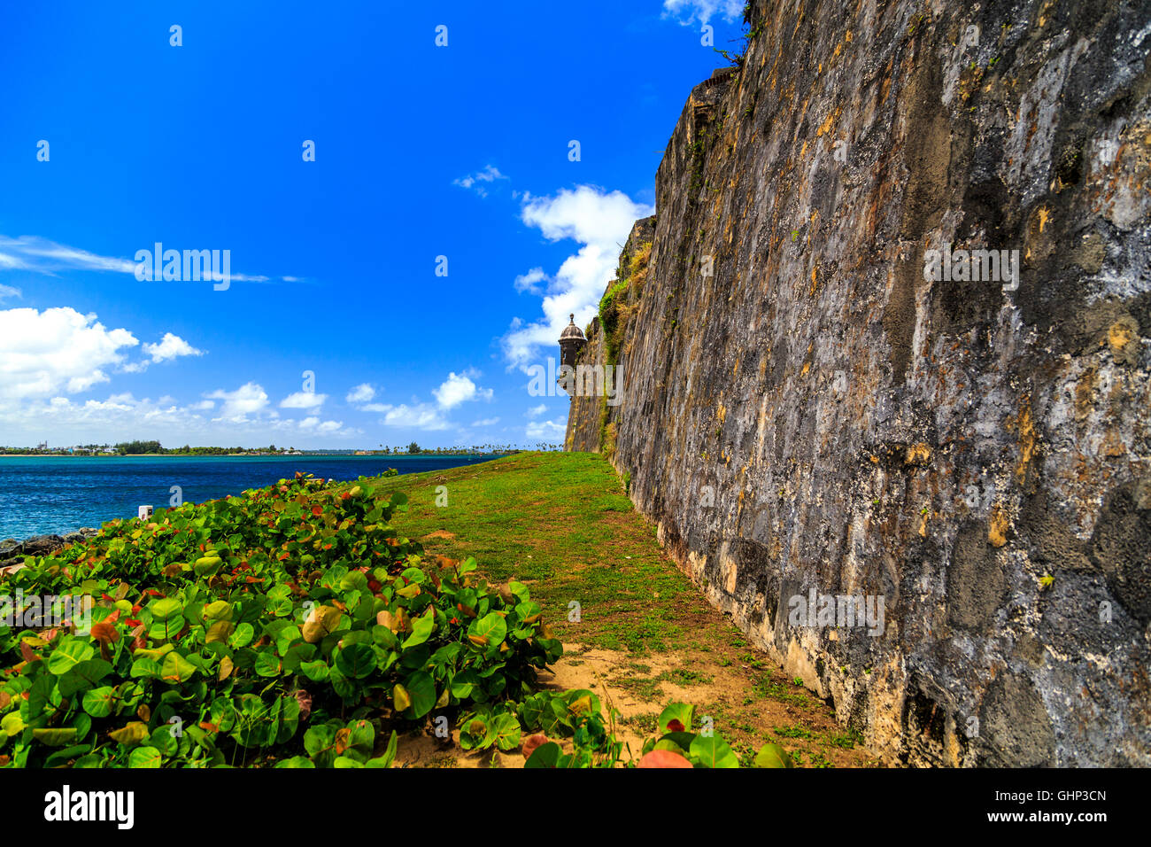 Sentry Lookout Posts on Fortress Walls in Old San Juan Puerto Rico ...
