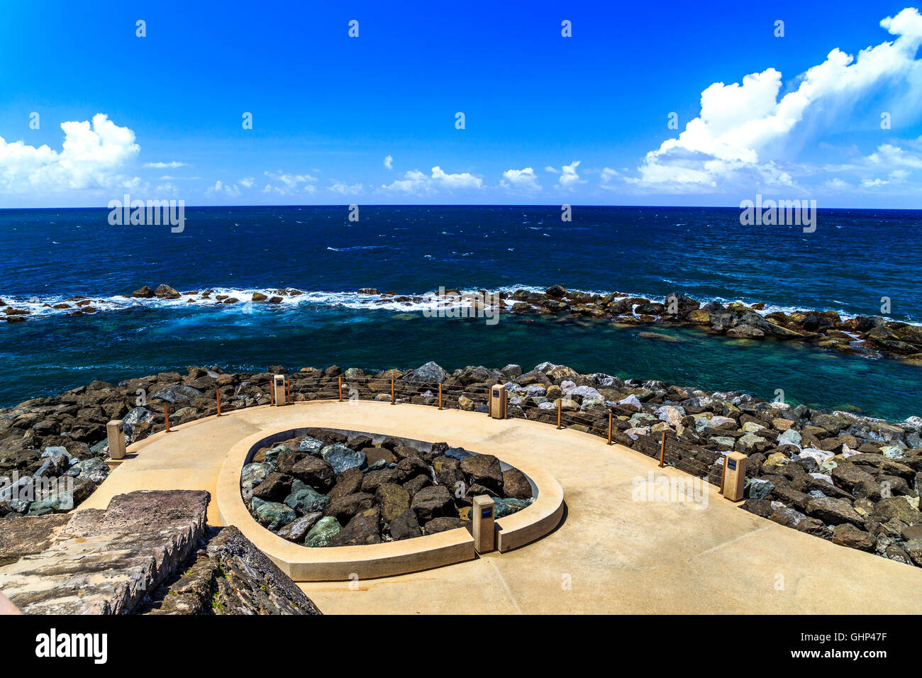 Old Broken Stone Stairs Paseo del Morro in Old San Juan, Puerto Rico ...