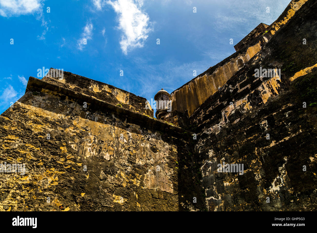 Sentry Lookout Posts on Fortress Walls in Old San Juan Puerto Rico ...