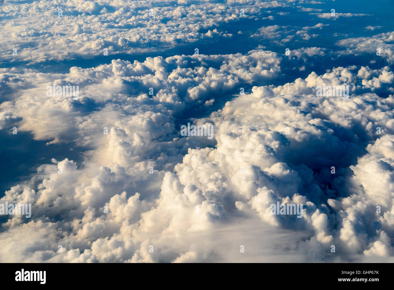 Aerial View Of Planet Earth As Seen From 40.000 Feet Altitude Stock ...