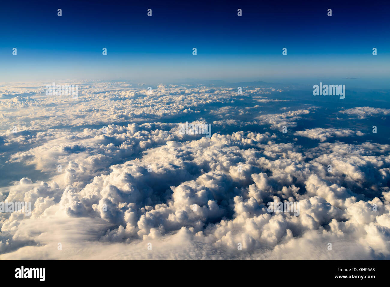Aerial View Of Planet Earth As Seen From 40.000 Feet Altitude Stock ...