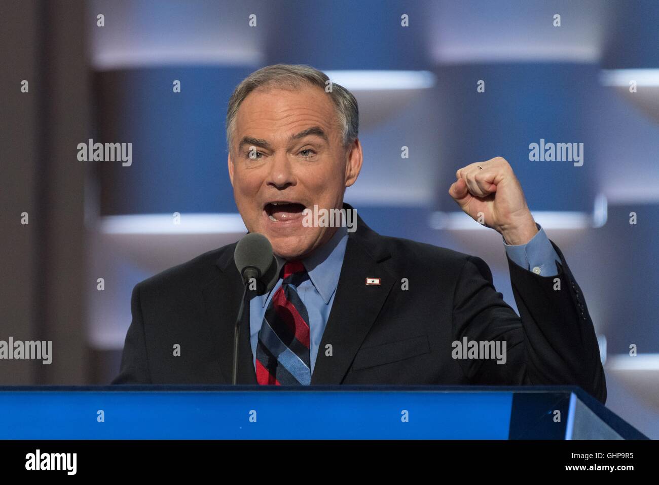Senator Tim Kaine accepts his parties nomination for Vice President on ...