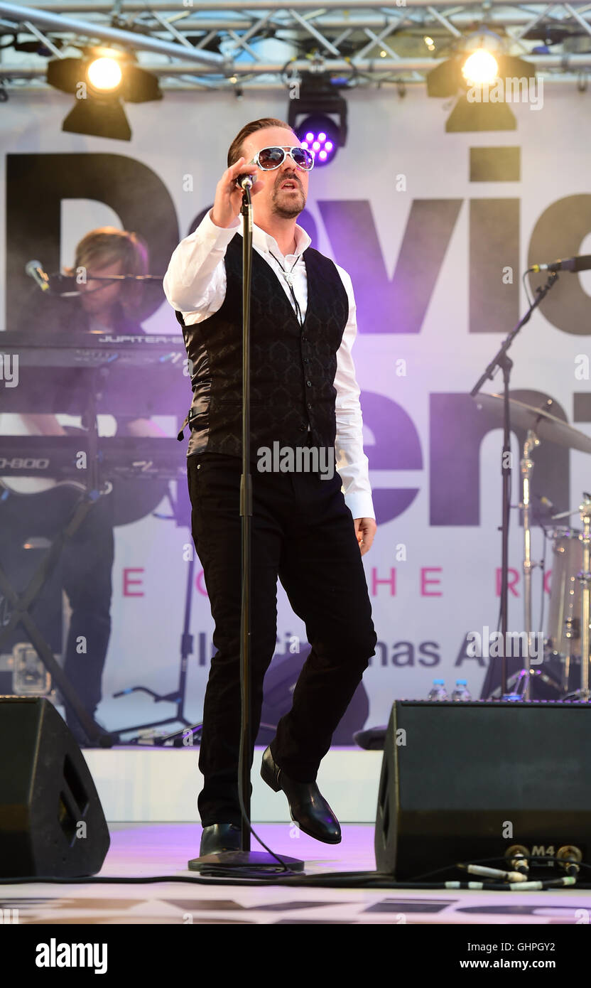 Ricky Gervais as David Brent attending the world premiere of David ...