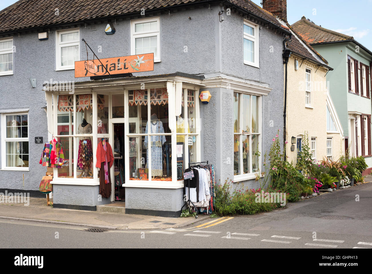 The Anjali clothes shop Aldeburgh Suffolk UK Stock Photo - Alamy