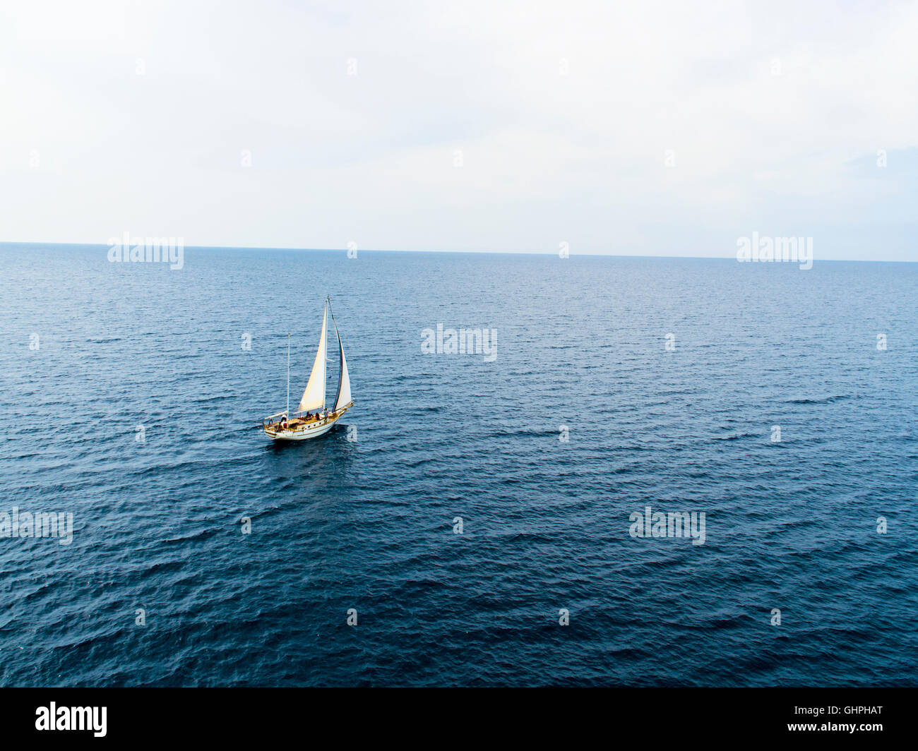 Aerial view sailing ship hi-res stock photography and images - Alamy