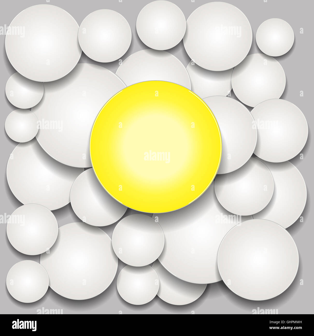 3d white circles hi-res stock photography and images - Alamy