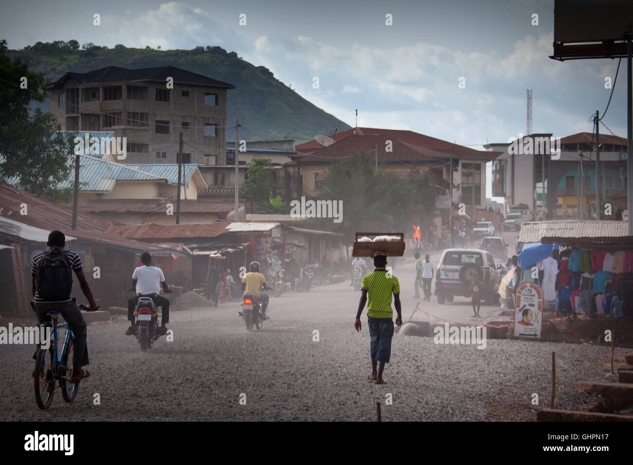 Makeni, Sierra Leone, Africa - June 06, 2013: Makeni, Bombali District ...