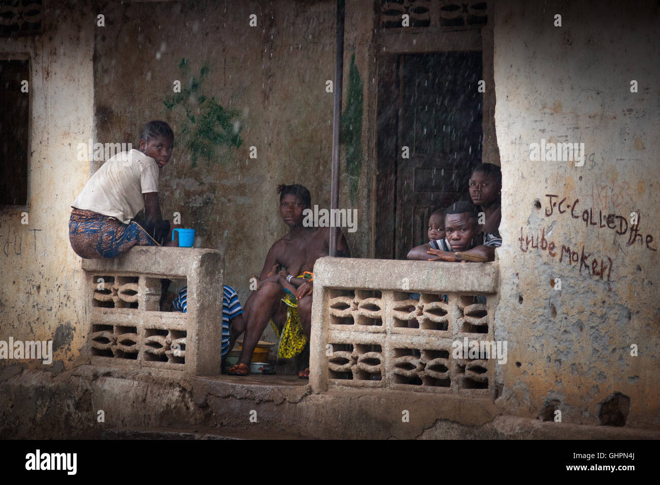 Makeni, Sierra Leone, Africa - June 06, 2013: Makeni, Bombali District ...