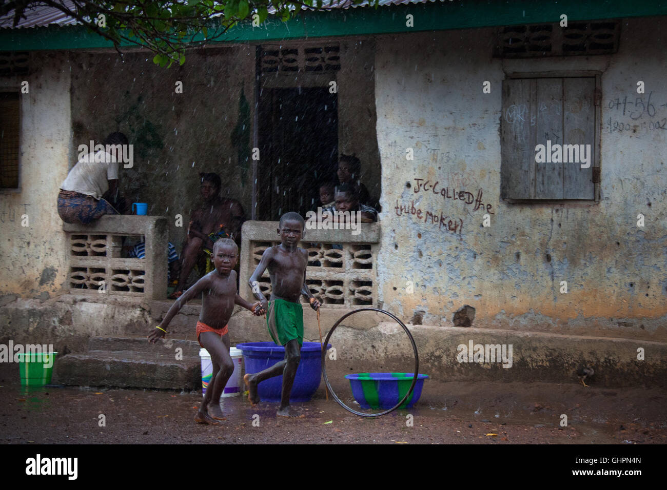 Makeni, Sierra Leone, Africa - June 06, 2013: Makeni, Bombali District ...