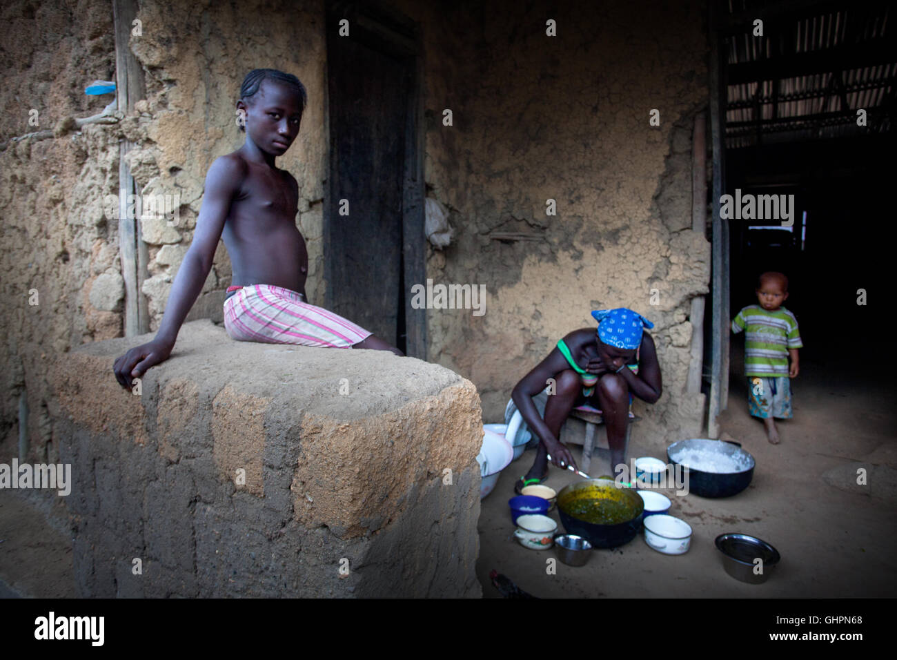Makeni, Sierra Leone, Africa - June 06, 2013: Makeni, Bombali District ...