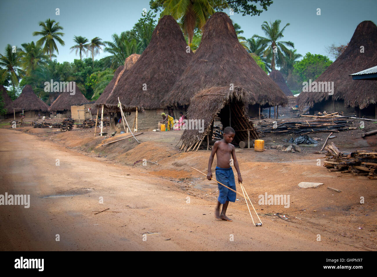 Makeni, Sierra Leone, Africa - June 06, 2013: Makeni, Bombali District ...