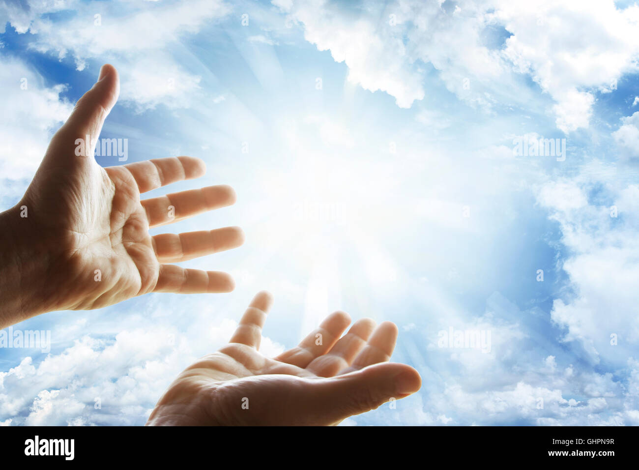 Hand Reaching For Sky