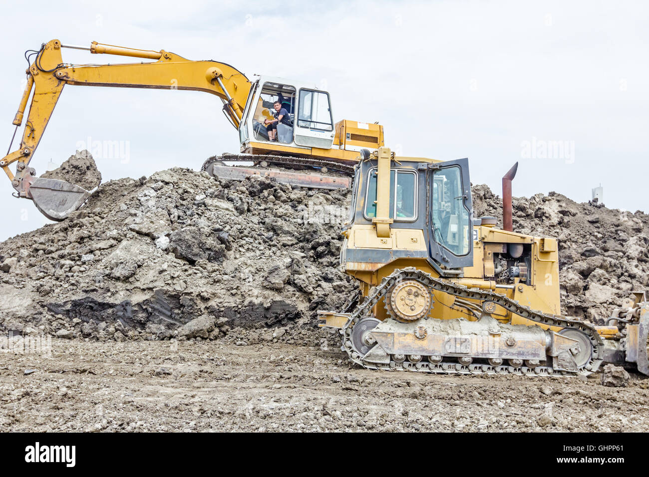 Mechanization in construction hi-res stock photography and images - Alamy