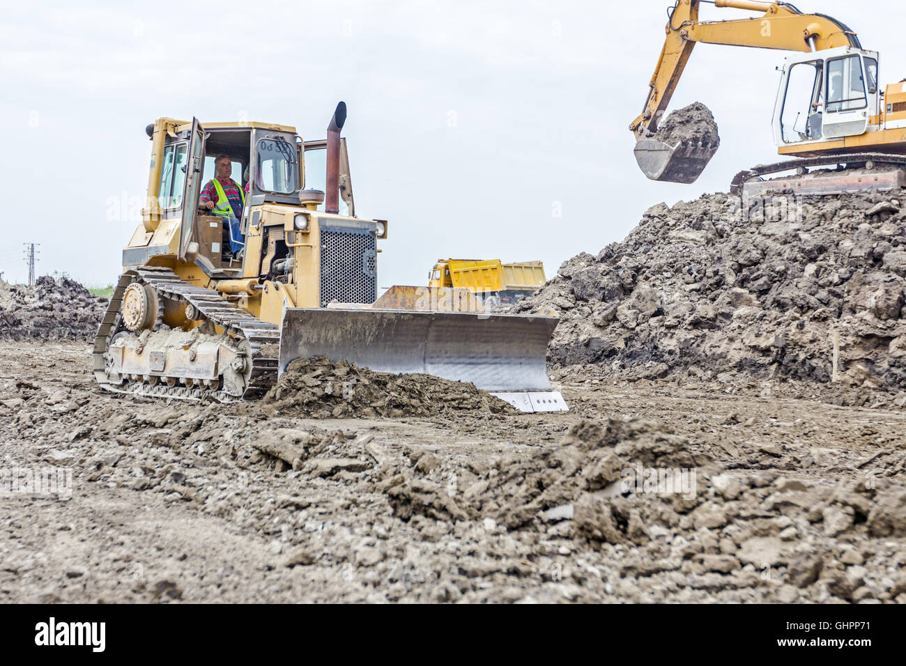 Mechanization in construction hi-res stock photography and images - Alamy
