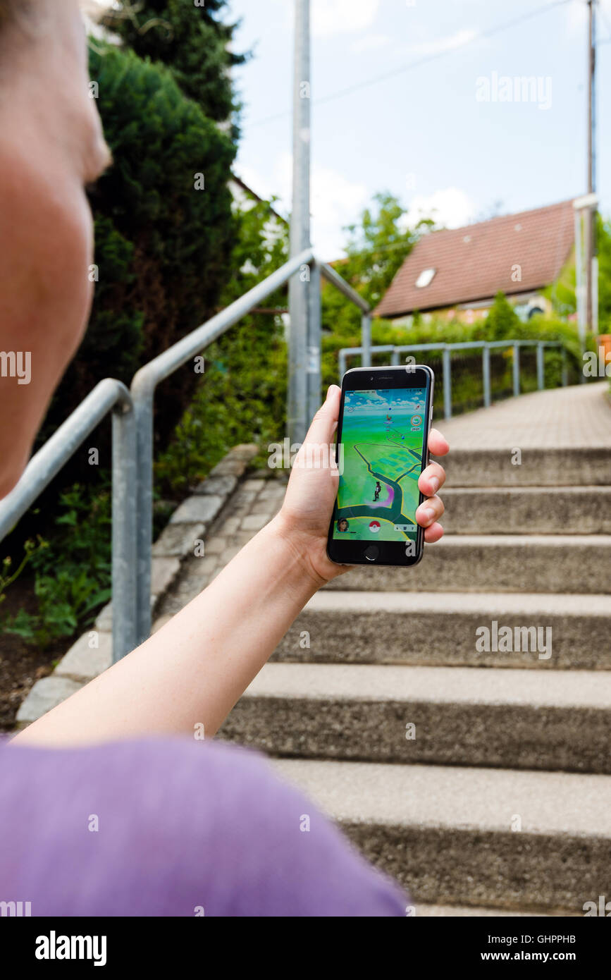 Playing pokemon hi-res stock photography and images - Alamy