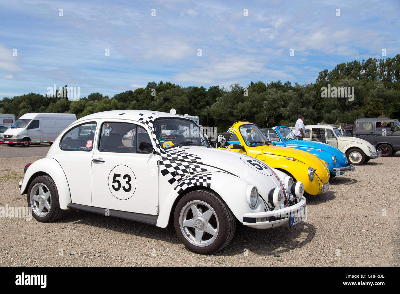 Celle, Germany - August 7, 2016: Several Volkswagen Kaefer at the ...