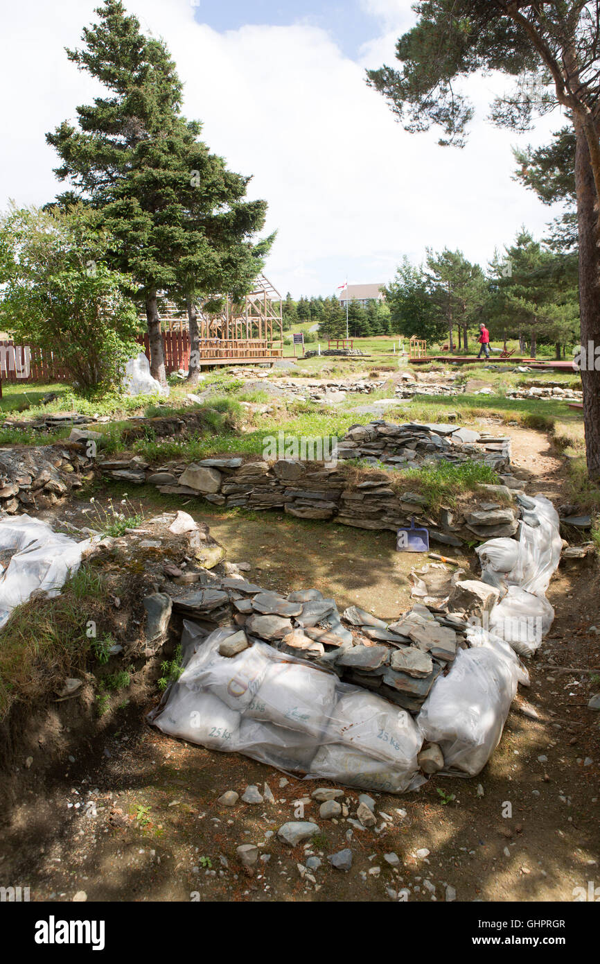 Timber frames outline the buildings that once stood on the Plantation ...