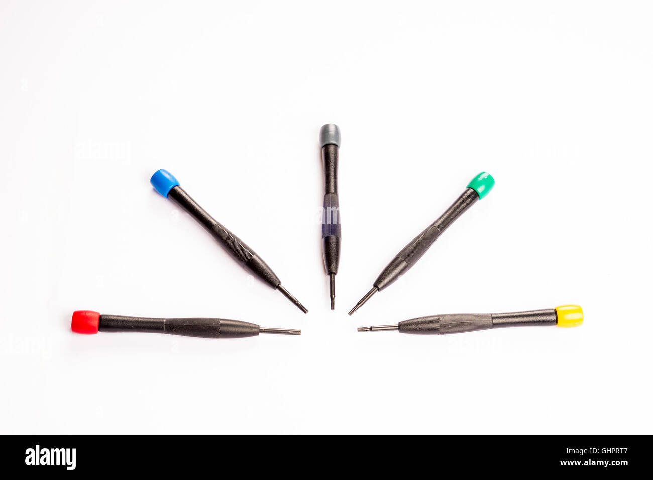 Computer Technician Precision Torx Set on a plain background Stock ...