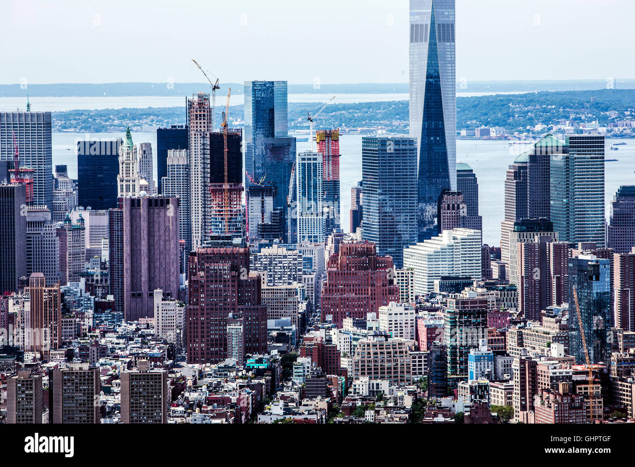 Manhattan highrise buildings hi-res stock photography and images - Alamy