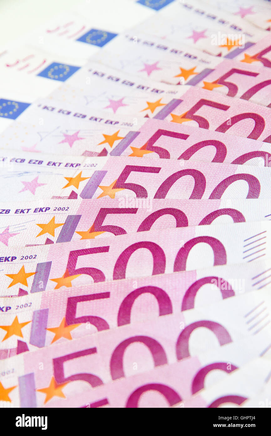500 Euro bank notes Stock Photo - Alamy