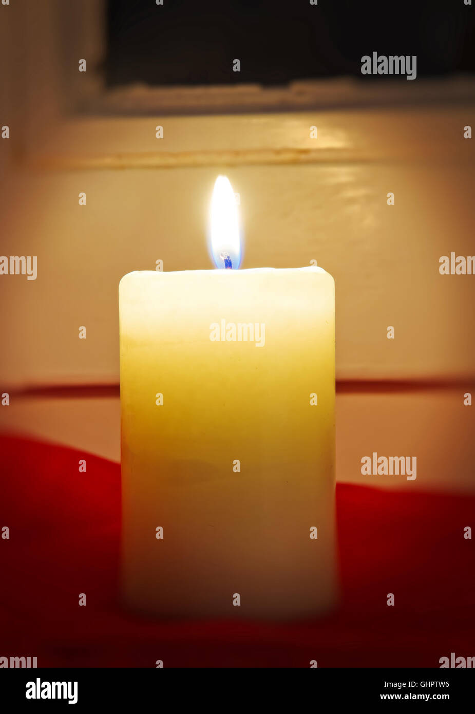 Pillar candle hi-res stock photography and images - Alamy