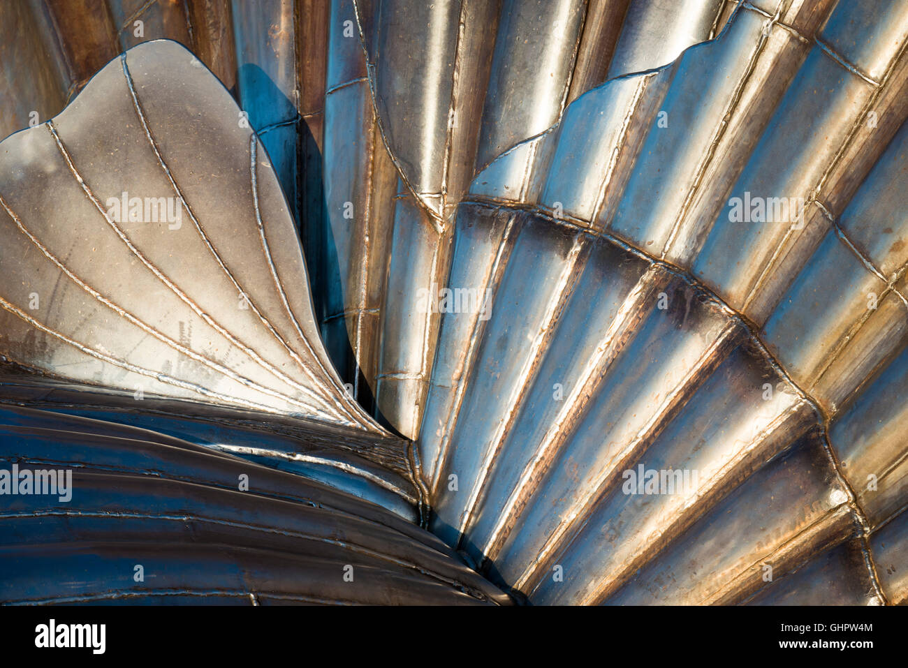 Maggi Hambing's scallop metal sculpture on the nbeach at Aldeburgh ...