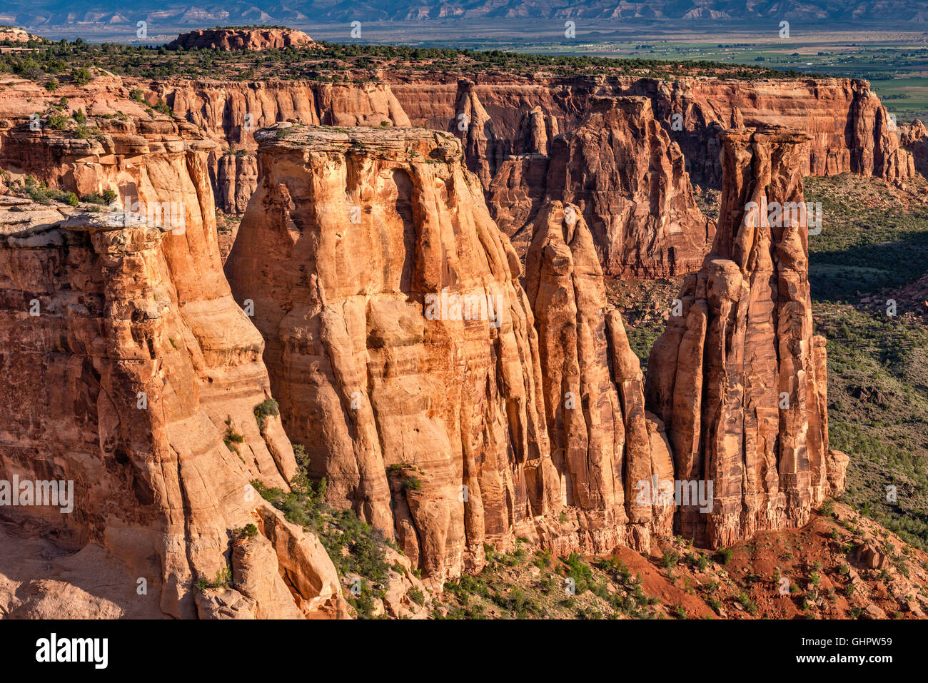 Rock formations at Monument Canyon, Colorado National Monument ...
