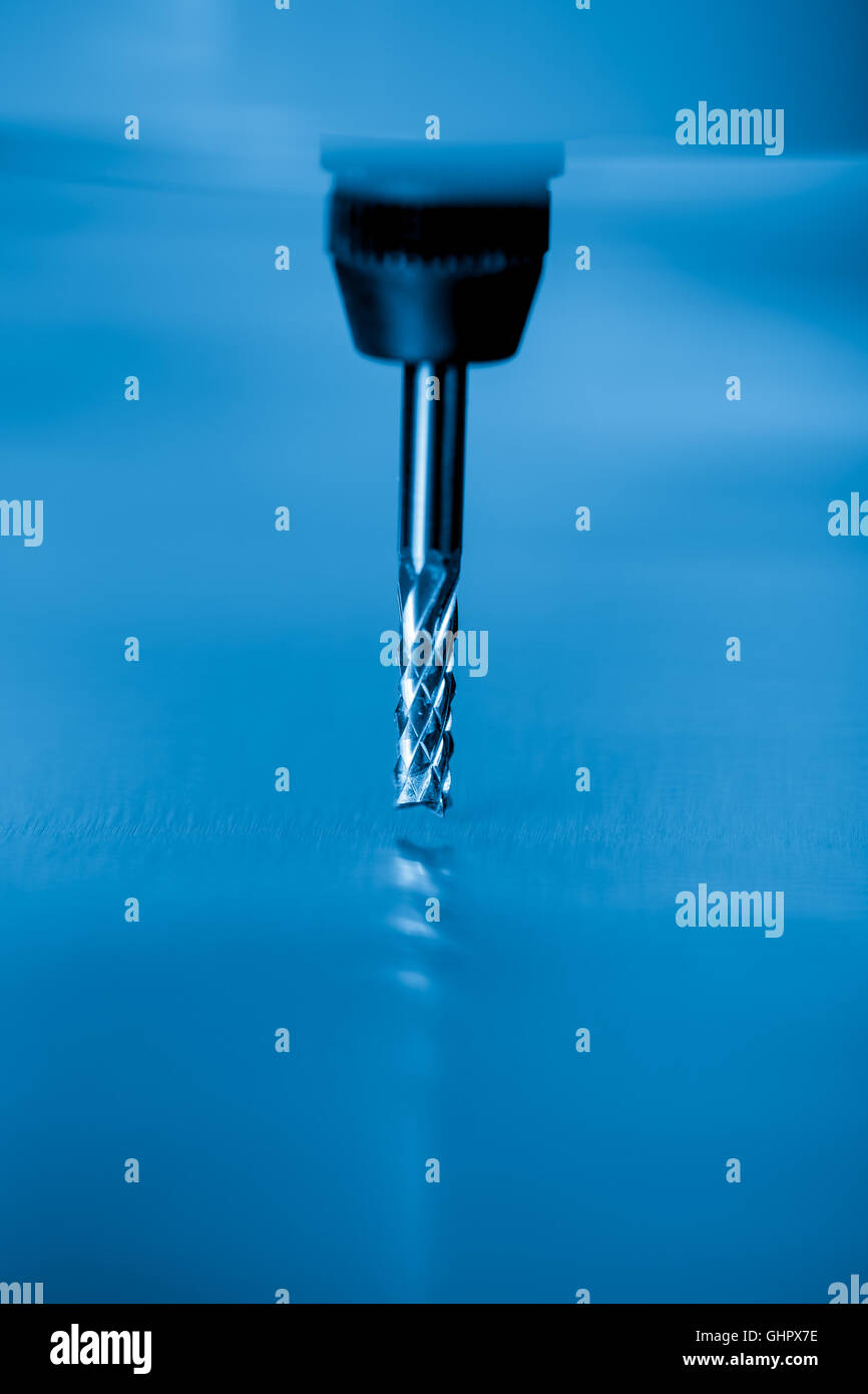 CNC machine.Diamond milling cutter Stock Photo - Alamy