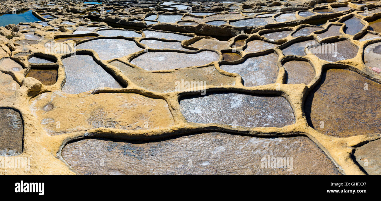 Gozo salt pans hi-res stock photography and images - Alamy