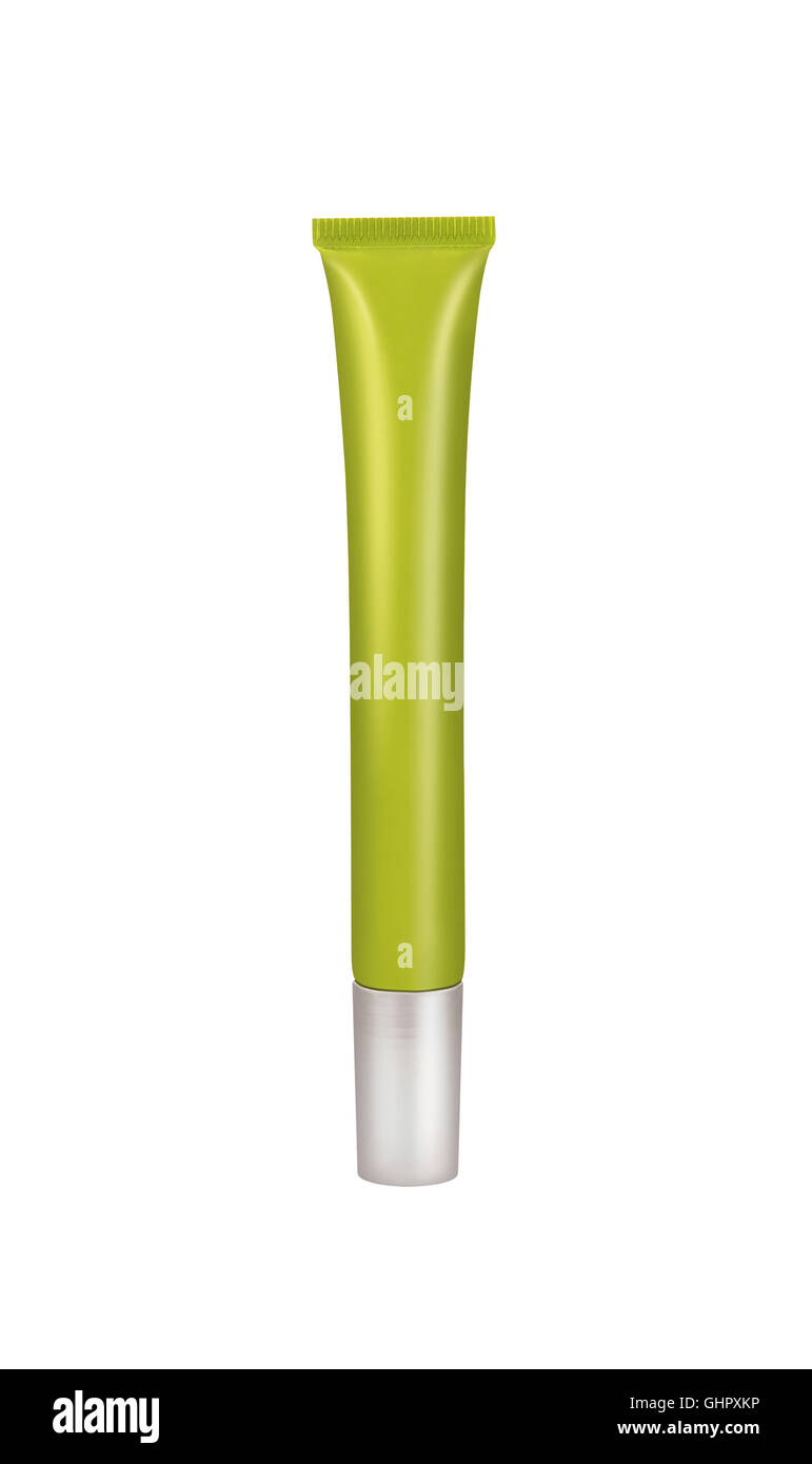 Cosmetics tube isolated on white. Makeup (Cosmetics Stock Photo - Alamy