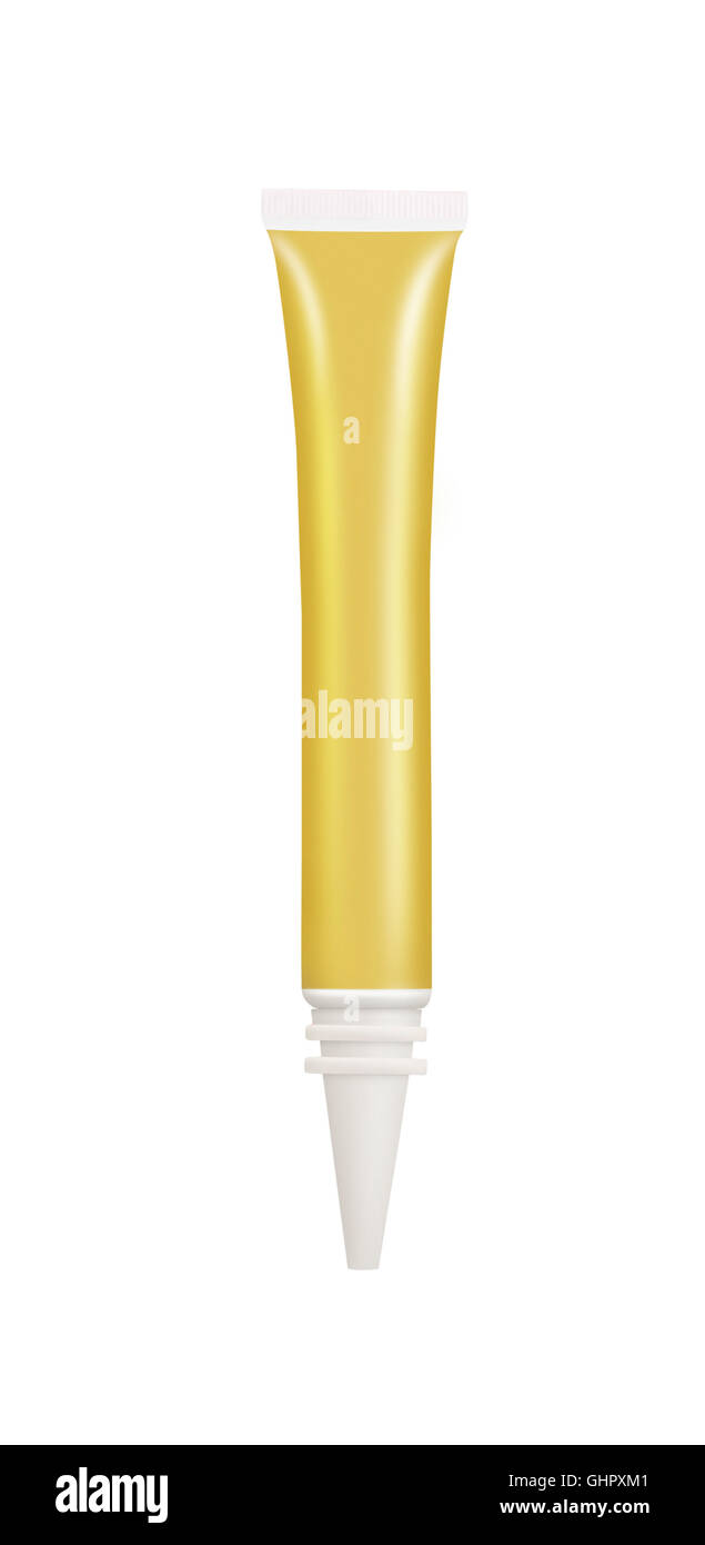 Cosmetics tube isolated on white. Makeup (Cosmetics Stock Photo - Alamy