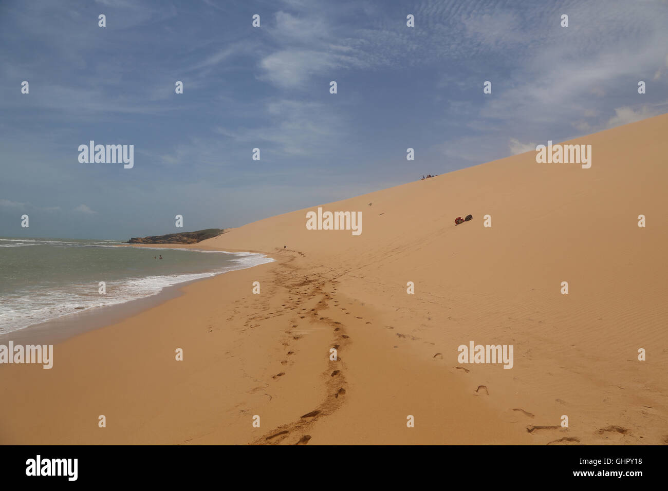 Sand dune beach, Playa Taroa, in Punta Gallinas, the northern most ...
