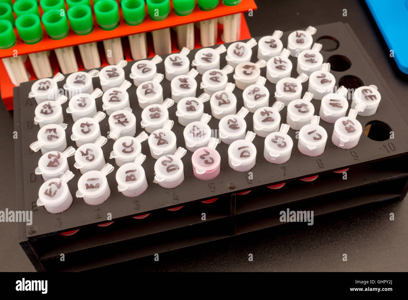 Laboratory plastic test tubes hi-res stock photography and images - Alamy