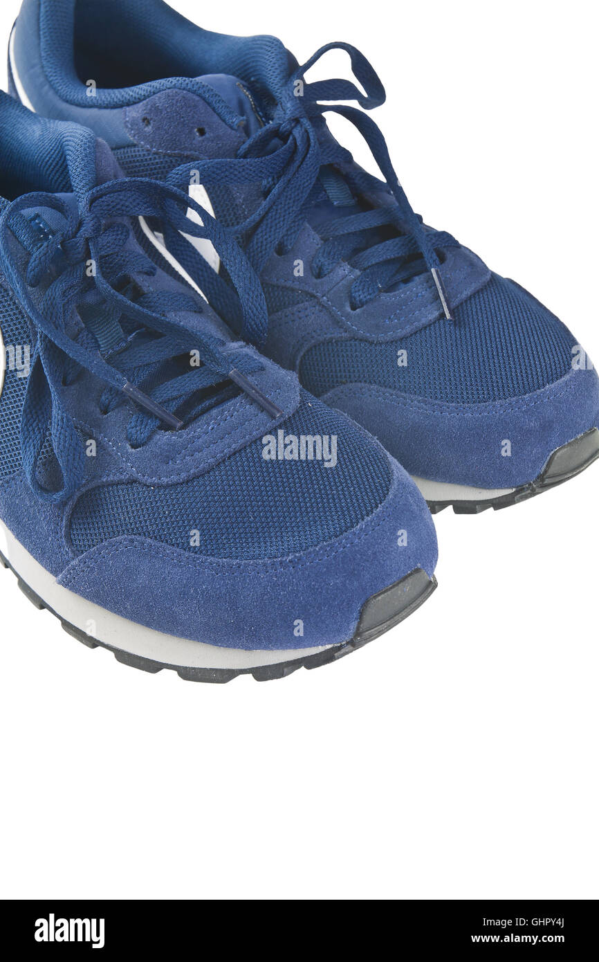 Trainers shoes isolated on white background Stock Photo - Alamy