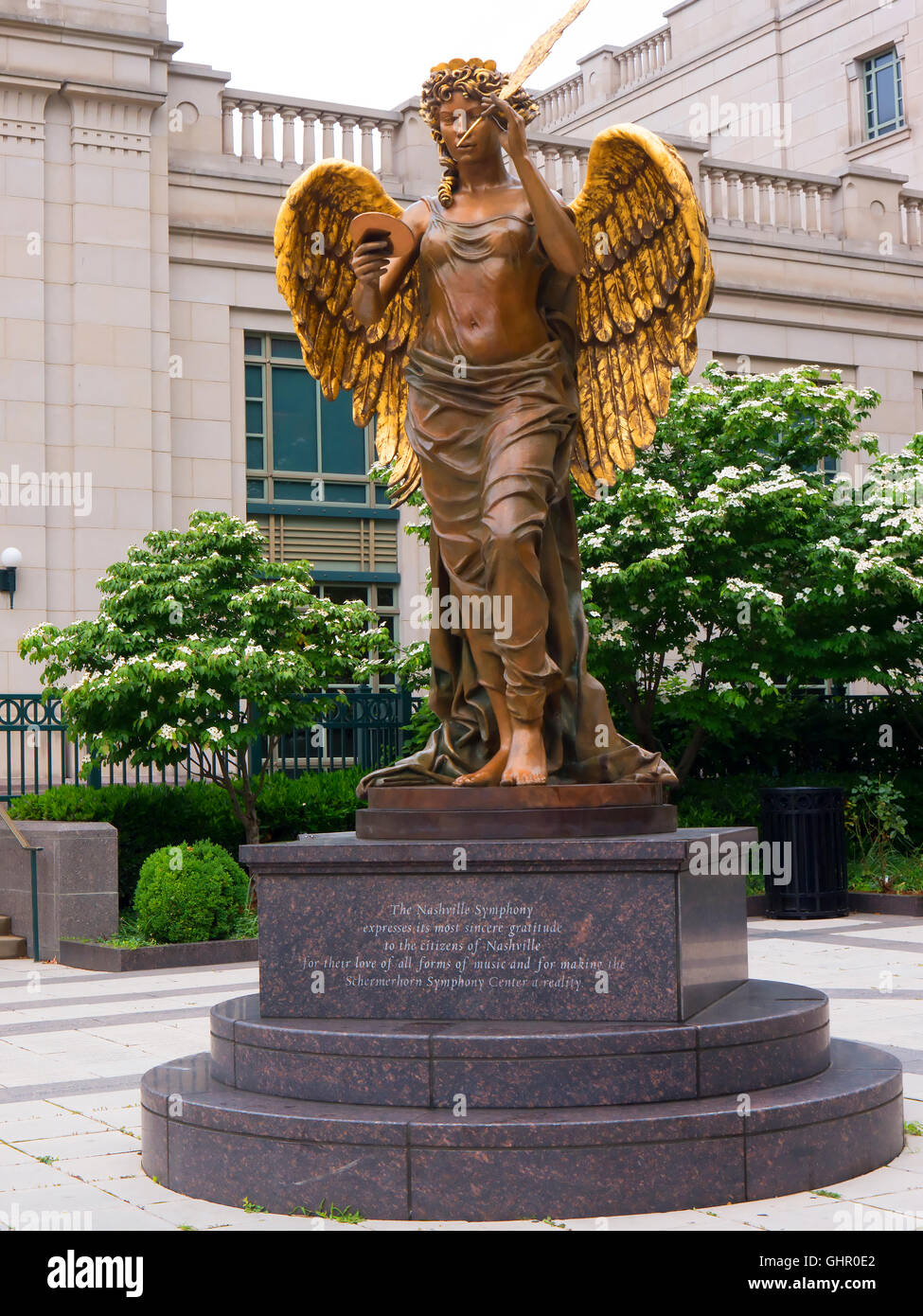 Statue of Angel in Music City at Nashville in Tennessee USA Stock Photo ...