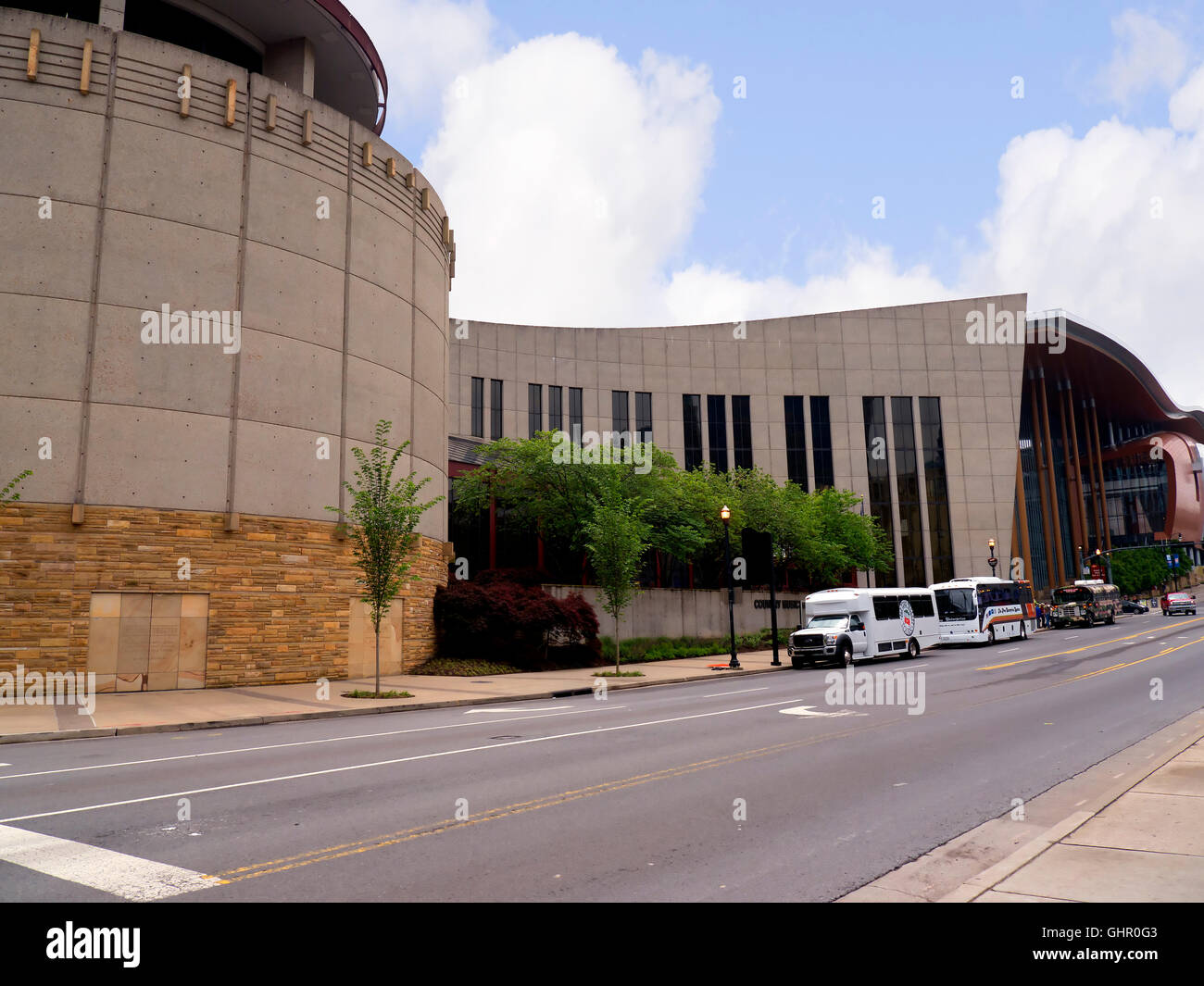 The Country Music Hall of Fame in Nashville Tennessee USA shaped like a ...