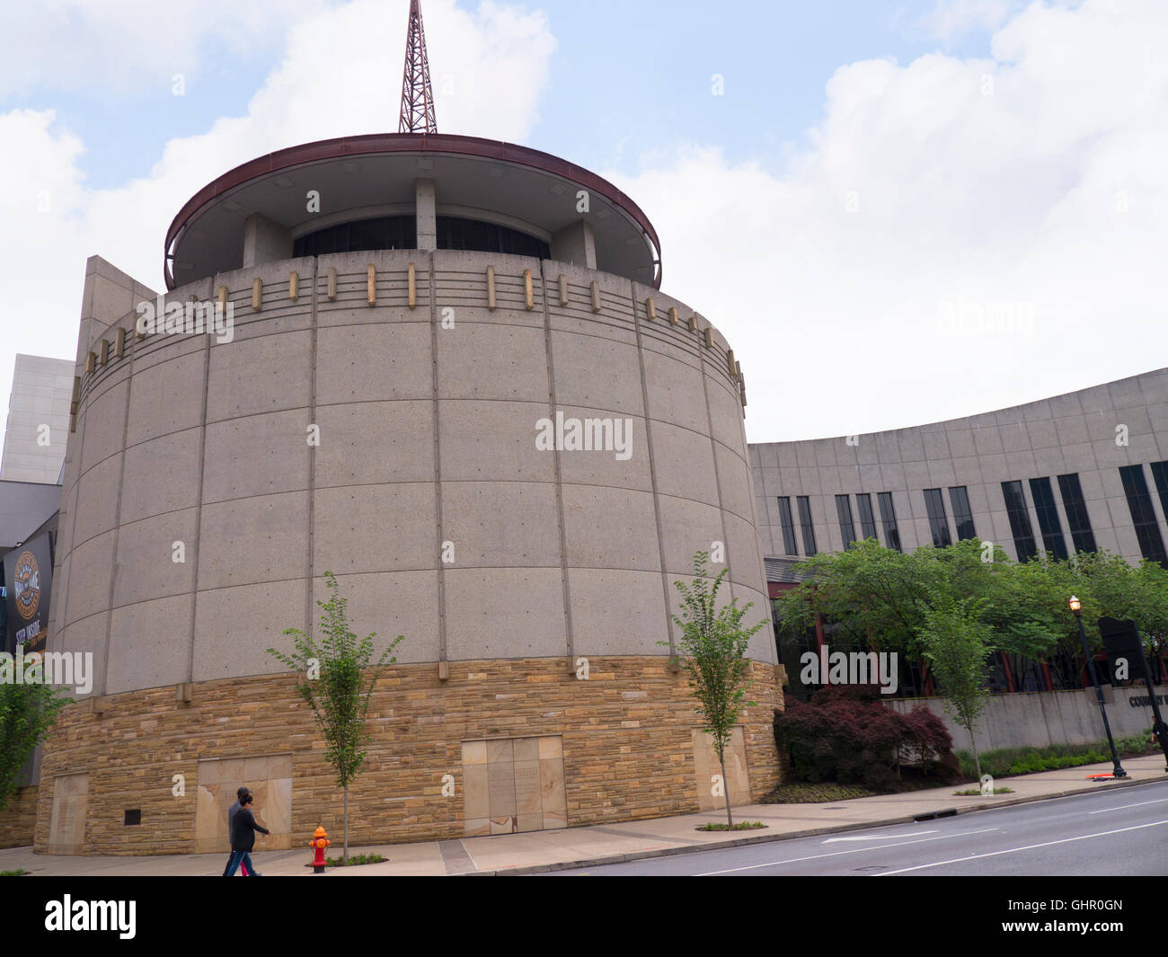 The Country Music Hall of Fame in Nashville Tennessee USA shaped like a ...