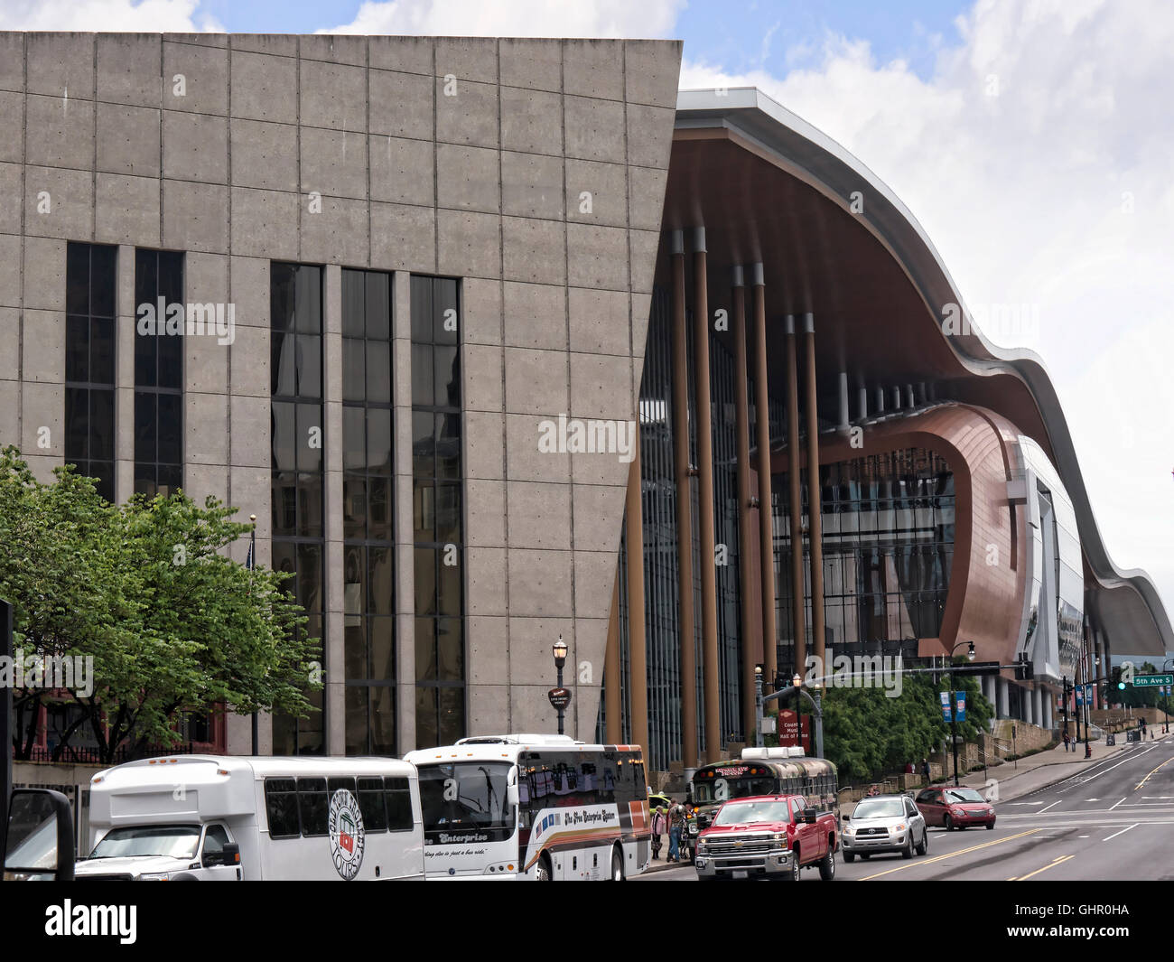 The Country Music Hall of Fame in Nashville Tennessee USA shaped like a ...