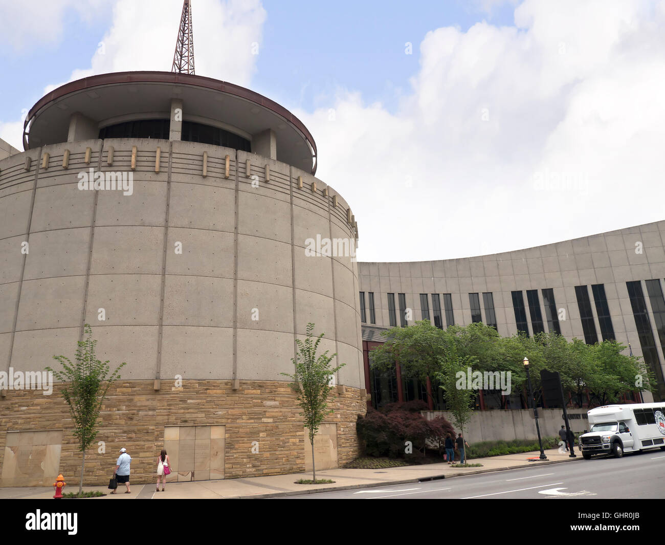 The Country Music Hall of Fame in Nashville Tennessee USA shaped like a ...