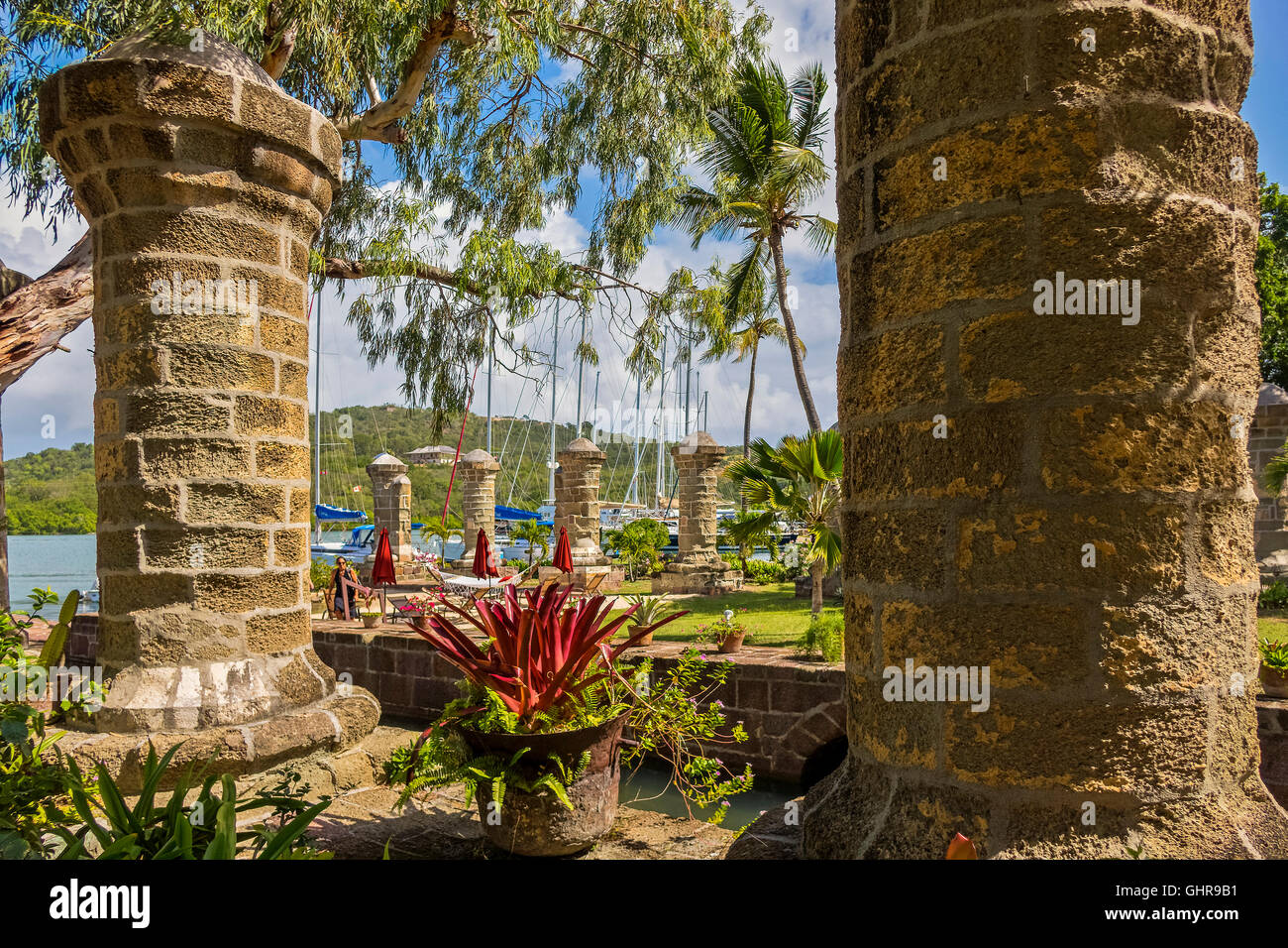 Boat House and Sail Loft Pillars Nelson's Dockyard, English Harbour ...
