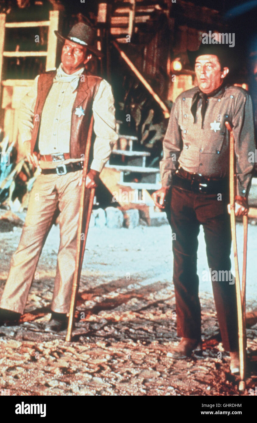 el dorado - Szene mit: Cole Thornton (JOHN WAYNE), J.P. Harrah (ROBERT ...