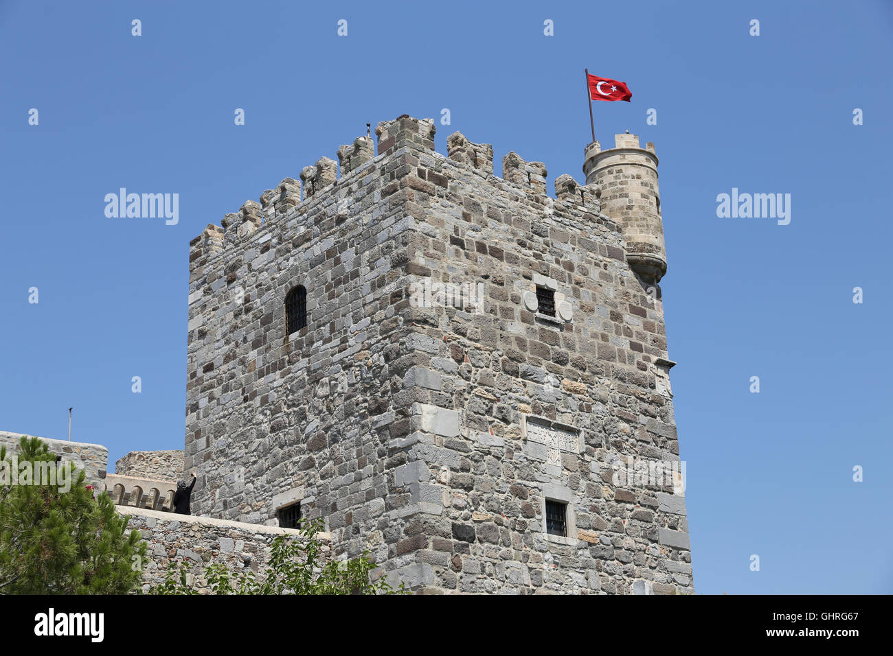 Bodrum Castle in Aegean Coast of Turkey Stock Photo - Alamy