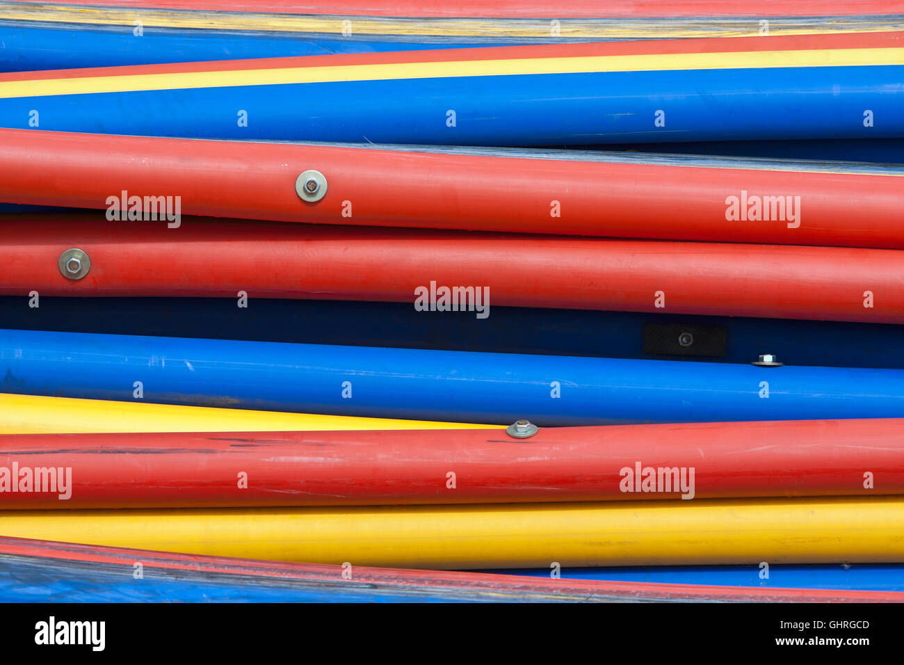 Colorful PVC pipes. Abstract industrial background Stock Photo - Alamy