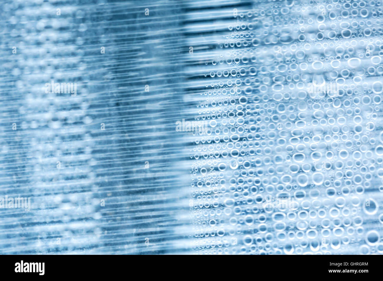 Water condensation inside plastic film. Abstract background Stock Photo ...