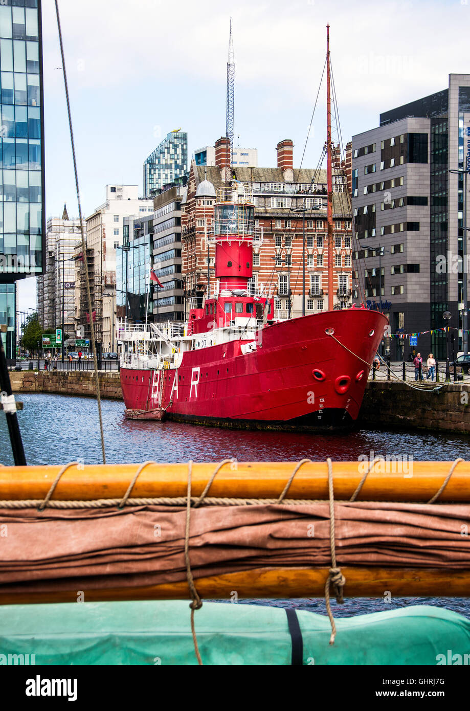 View of the Liverpool Lightship "Planet Stock Photo - Alamy
