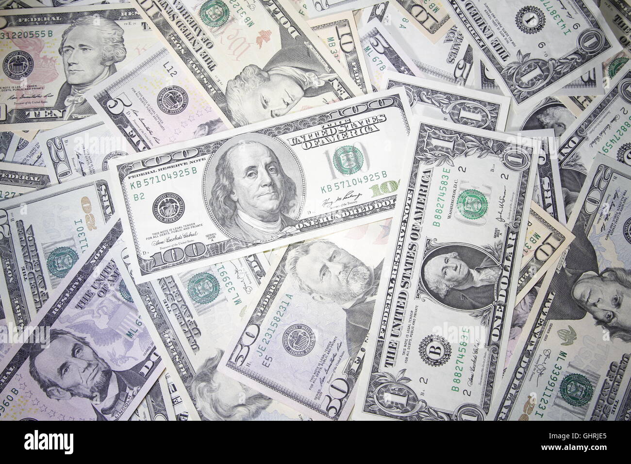 American banknotes hi-res stock photography and images - Alamy