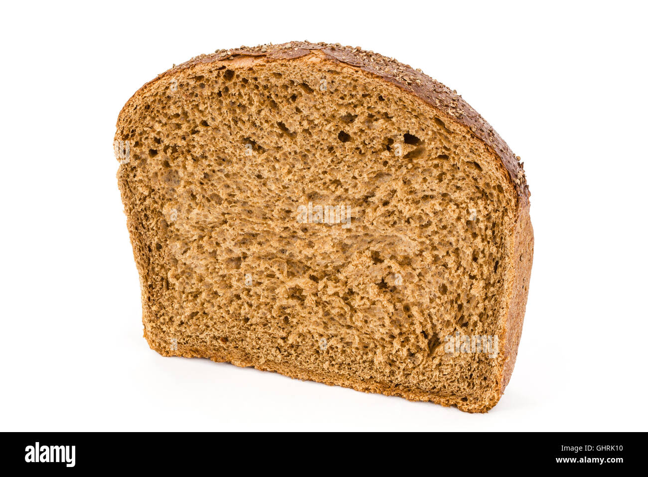 Cut in half a loaf of fresh bread, isolated on white background Stock ...