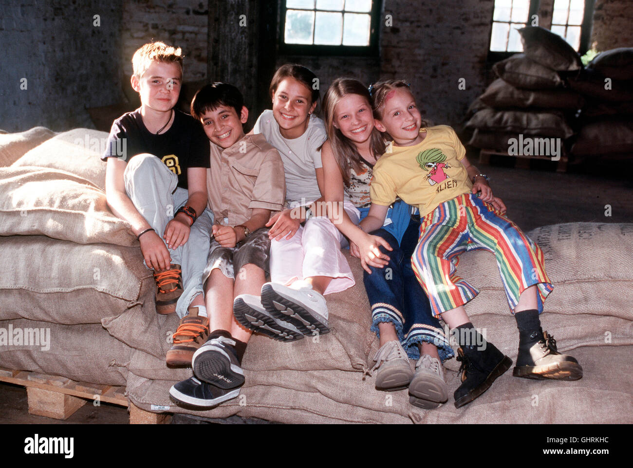 DIE PFEFFERKÖRNER Kinderkan. 1530 Die Hauptdarsteller von Links nach ...