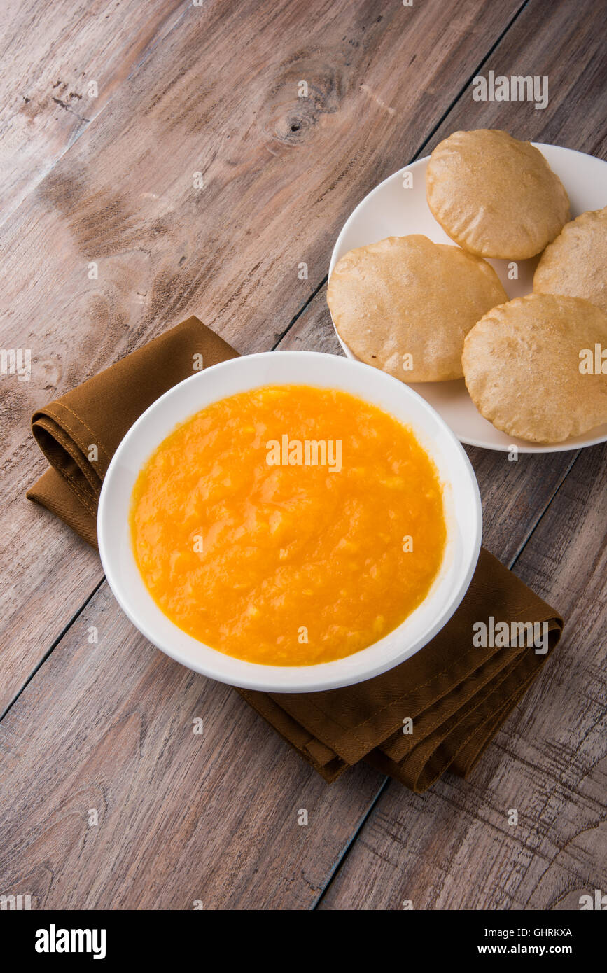 Aamras or Aam Ras Puri: Puri which is an indian fried small bread and ...